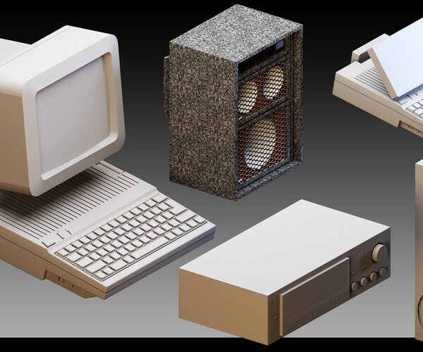 ArtStation - 54 Old Devices- High detail 3d models | Resources