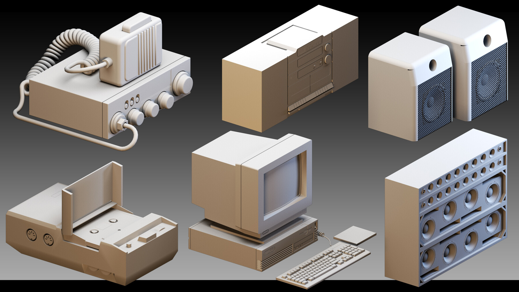 ArtStation - 54 Old Devices- High detail 3d models | Resources