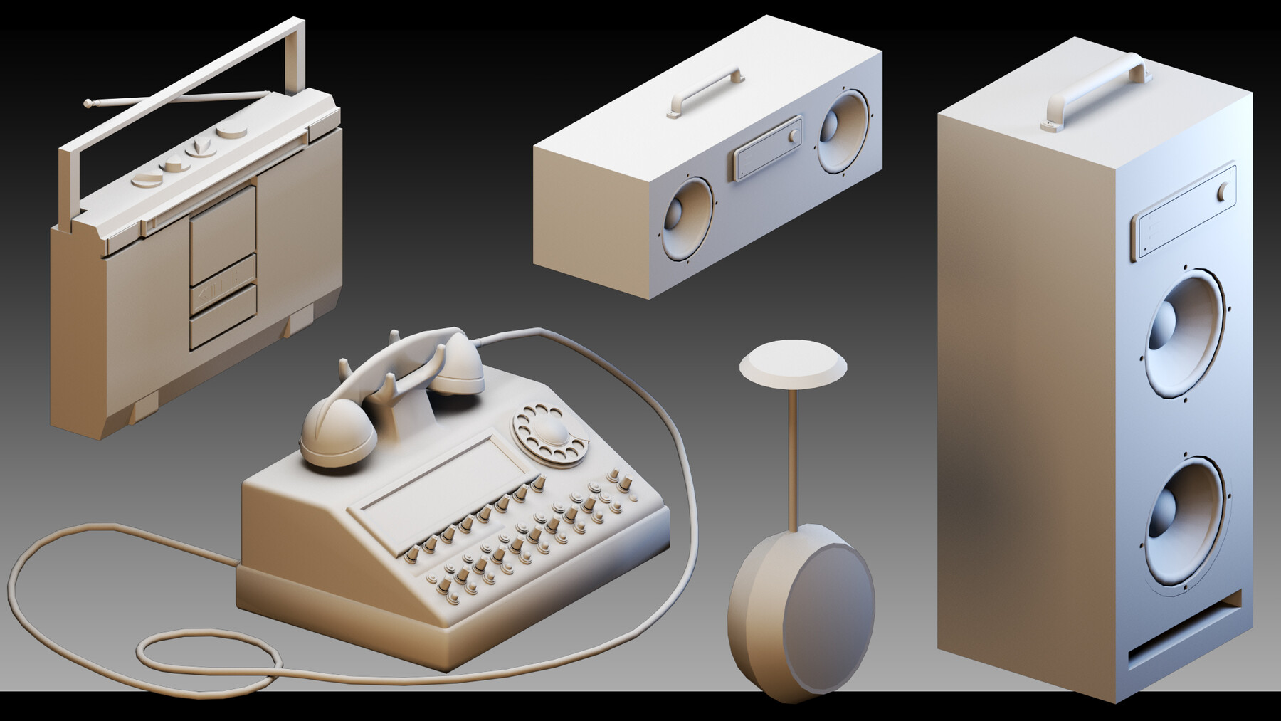 ArtStation - 54 Old Devices- High detail 3d models | Resources