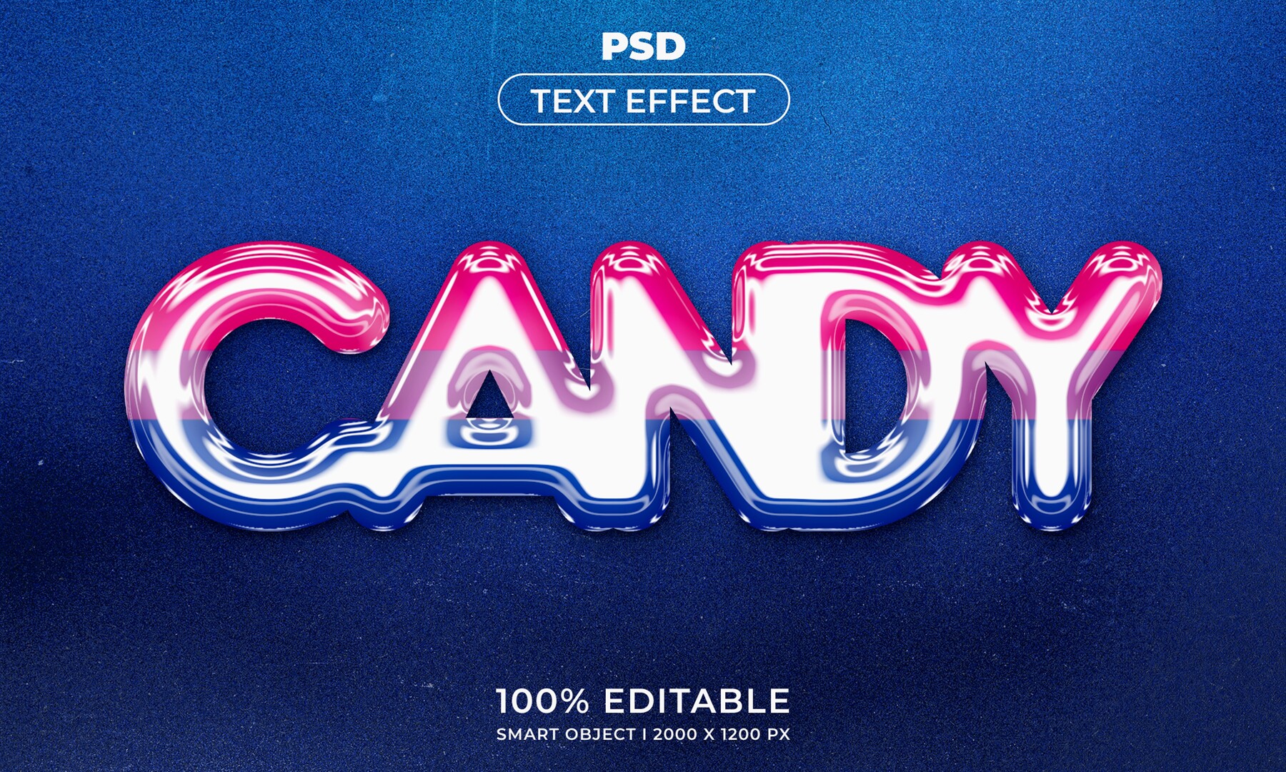ArtStation - Candy PSD fully editable text effect. Layer style PSD ...
