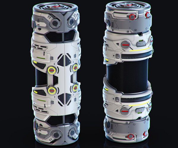 ArtStation - SciFi Barrels set | Resources