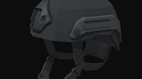 ArtStation - Tactical Helmet Low Poly | Game Assets
