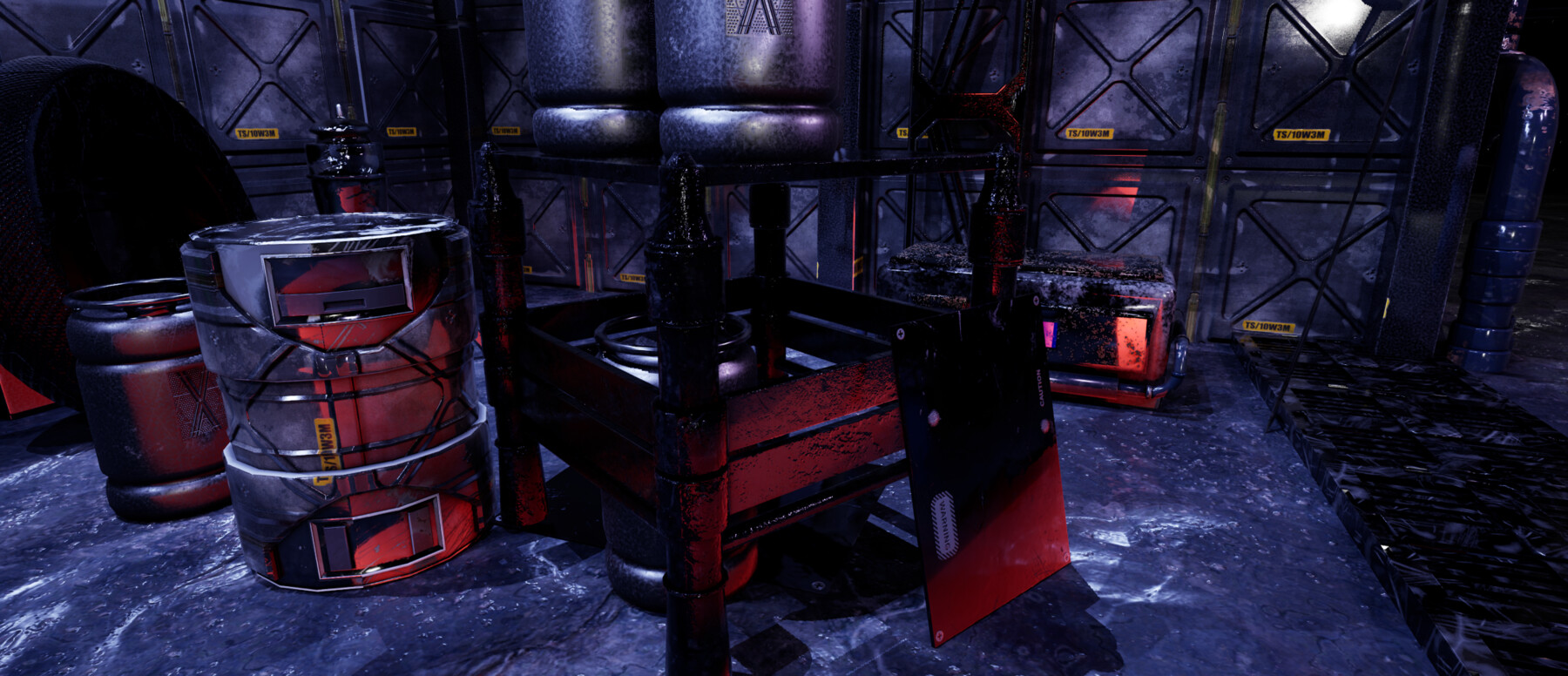 ArtStation - Cyber level building assets | Game Assets