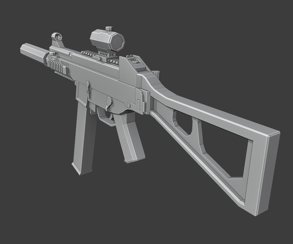 ArtStation - UMP-45 Low Poly | Game Assets