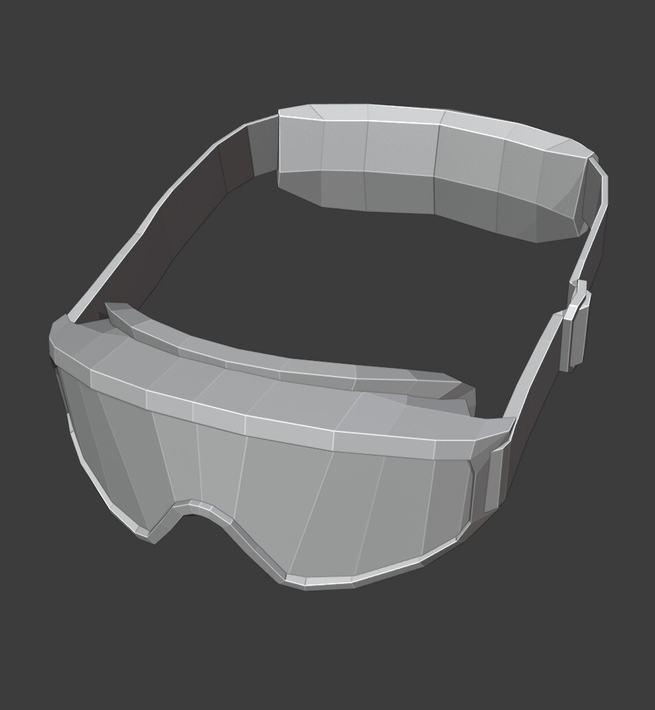 ArtStation - Tactical Goggles Low Poly | Game Assets