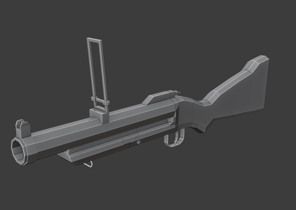 ArtStation - M79 Grenade Launcher Low Poly | Game Assets