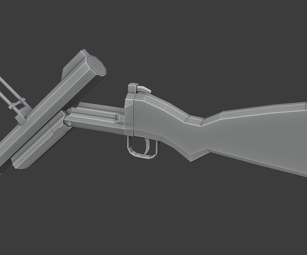ArtStation - M79 Grenade Launcher Low Poly | Game Assets