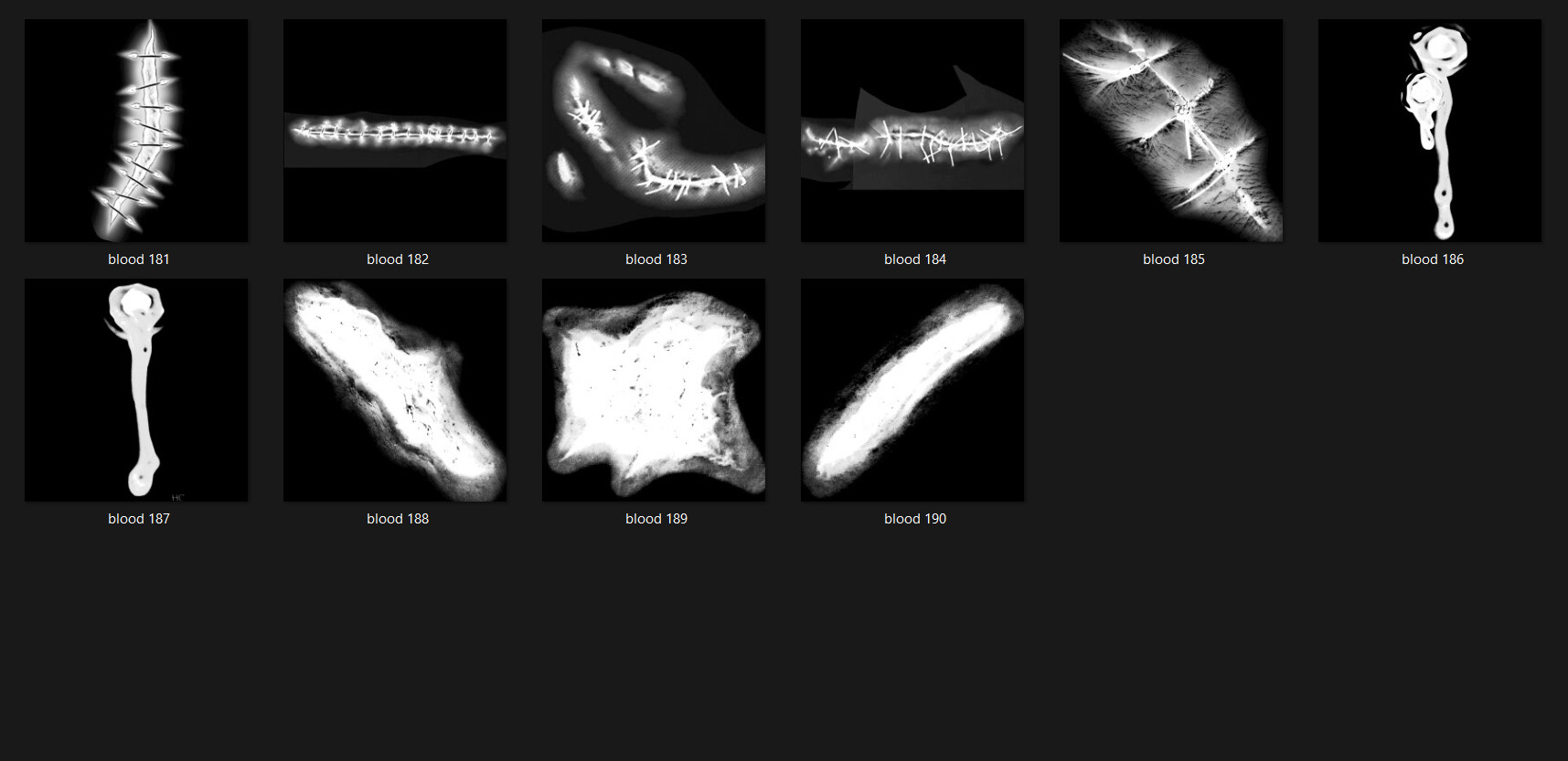 ArtStation - Blood 300 Alpha Patterns 2K Size Full Pack | Brushes