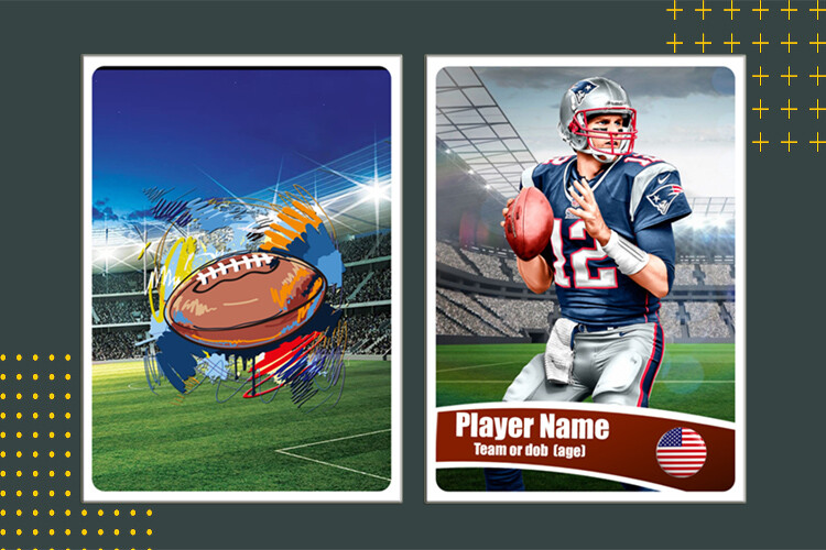 ArtStation - American football Trading card Template | Artworks