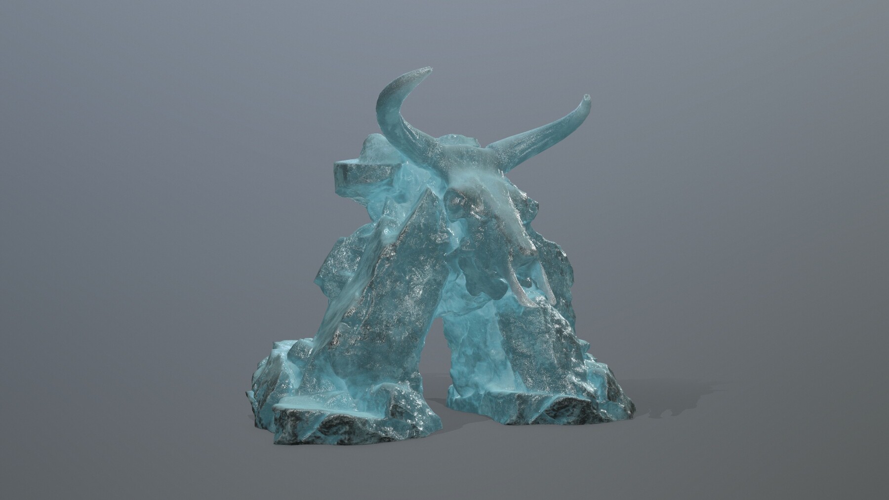 ArtStation - ice skull gate | Game Assets