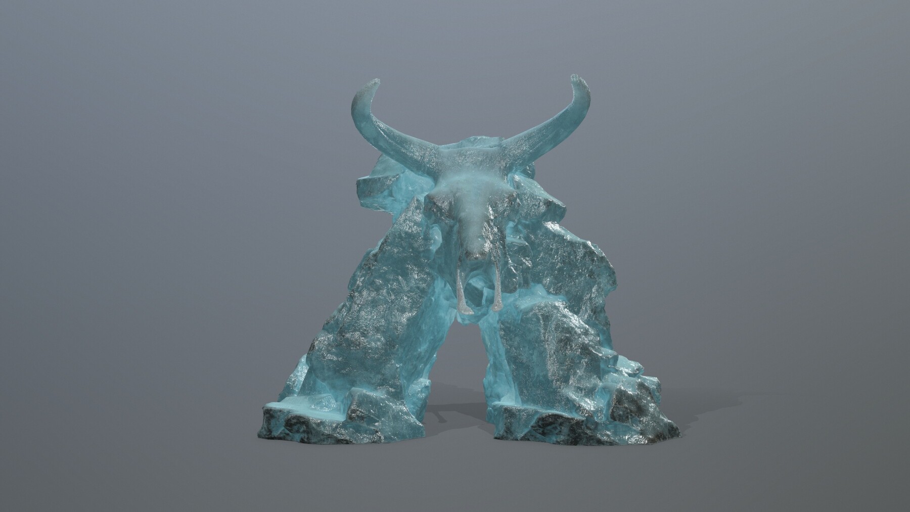 ArtStation - ice skull gate | Game Assets