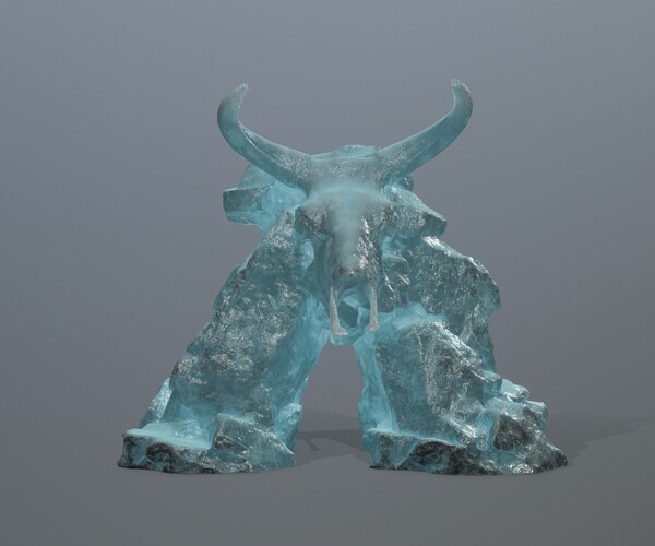 ArtStation - ice skull gate | Game Assets