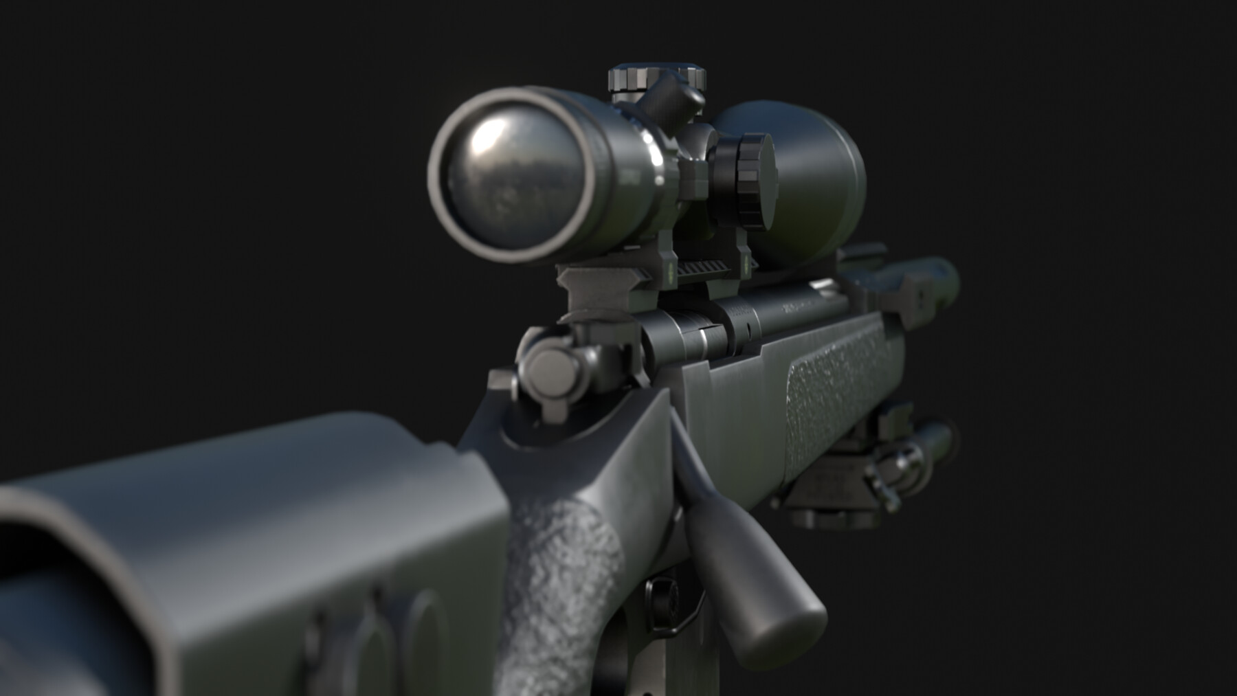 ArtStation - FN SPR A3G Sniper Rifle | Game Assets