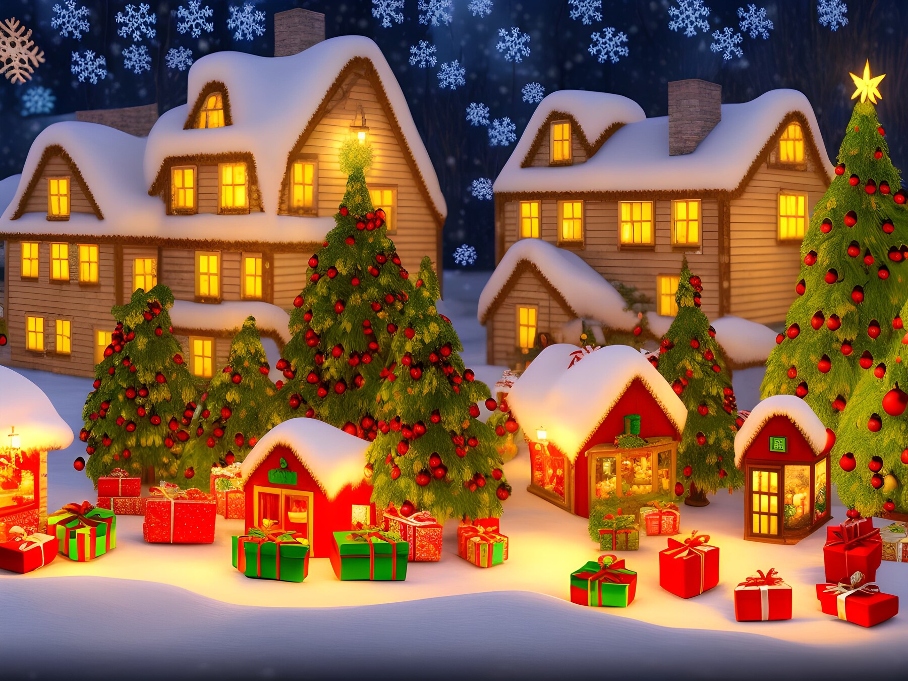 ArtStation - Christmas vibe cartoon illustrations | Artworks