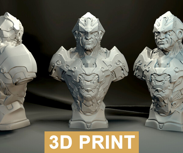ArtStation - SCI FI Bust Creature - ZTL, OBJ, STL | Resources