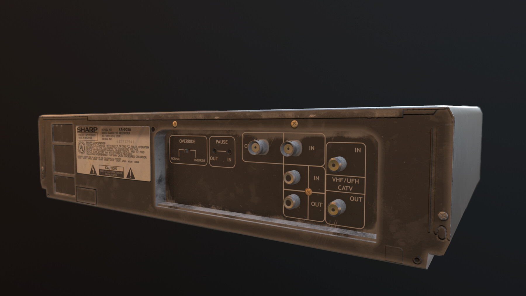 ArtStation - SHARP VHS Player Low-poly 3D model | Game Assets