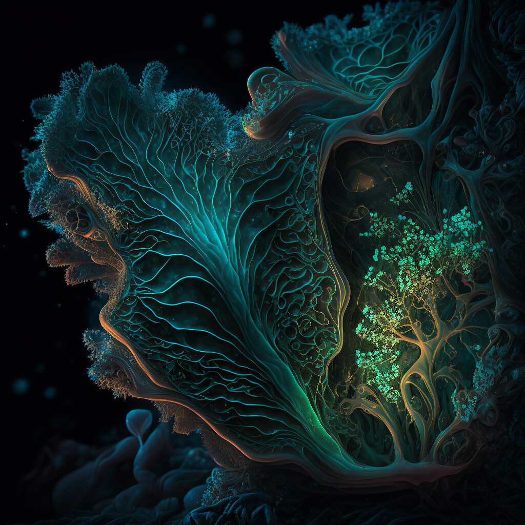 ArtStation - Organic Bioluminescent textures | Artworks