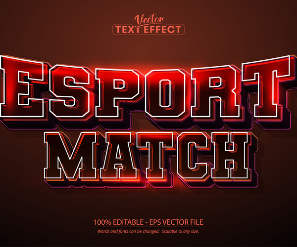 ArtStation - Esport Match text effect, editable Sport and team text ...