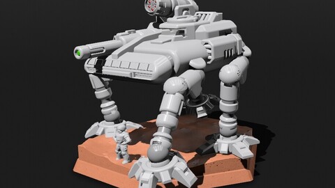 ArtStation - Scorpion SCP-1N Quad Mech | Game Assets