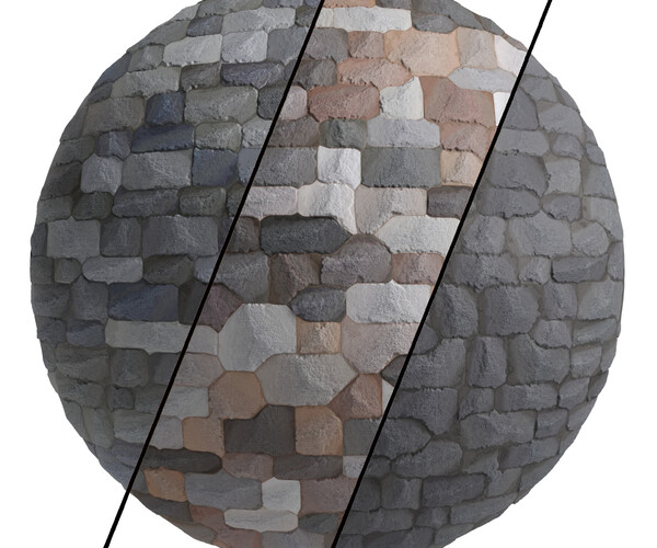 ArtStation - Stone Walls Collection VOL.01- 43 Materials By PBR Texture ...