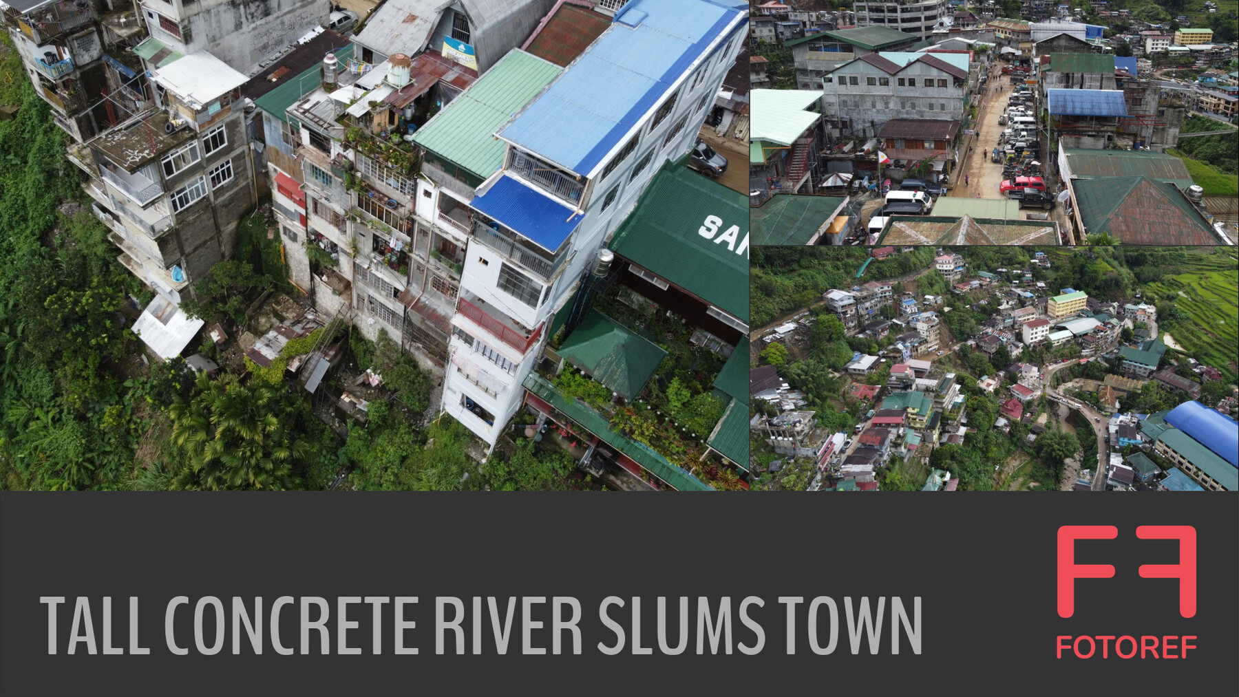 ArtStation - 363 photos of Tall Concrete River Slums Town | Resources