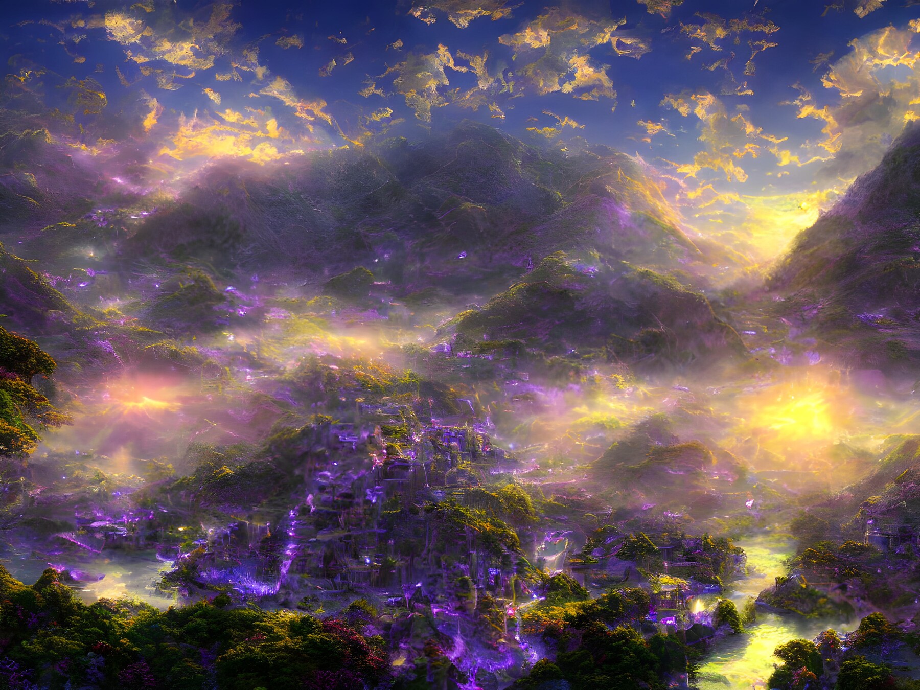 ArtStation - Pack of 68 fantastic drone scene : Trisolaris world | Artworks