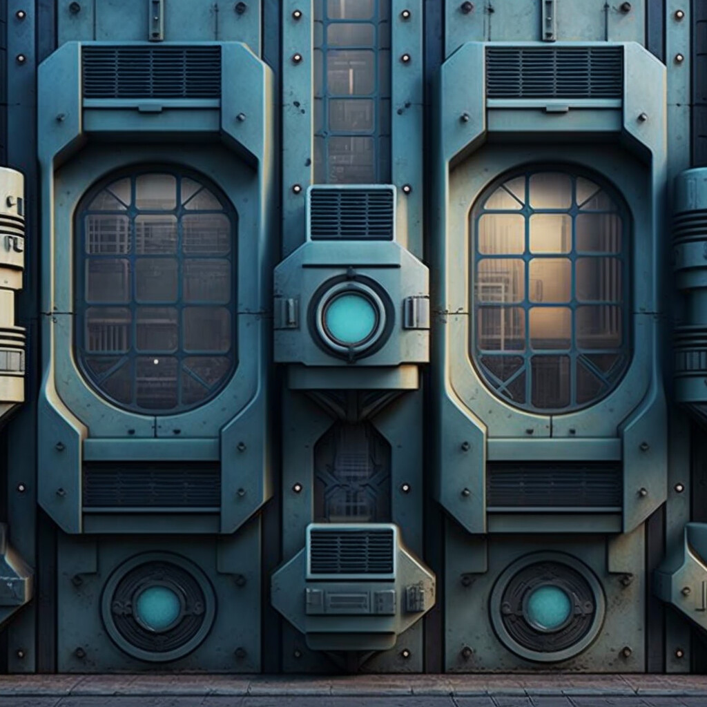 ArtStation - Sci-Fi facade textures | Artworks