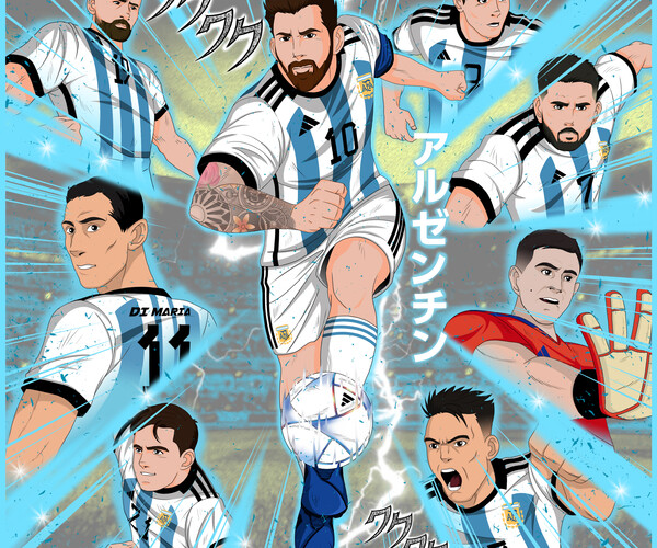ArtStation - Argentinian footbal team | Artworks