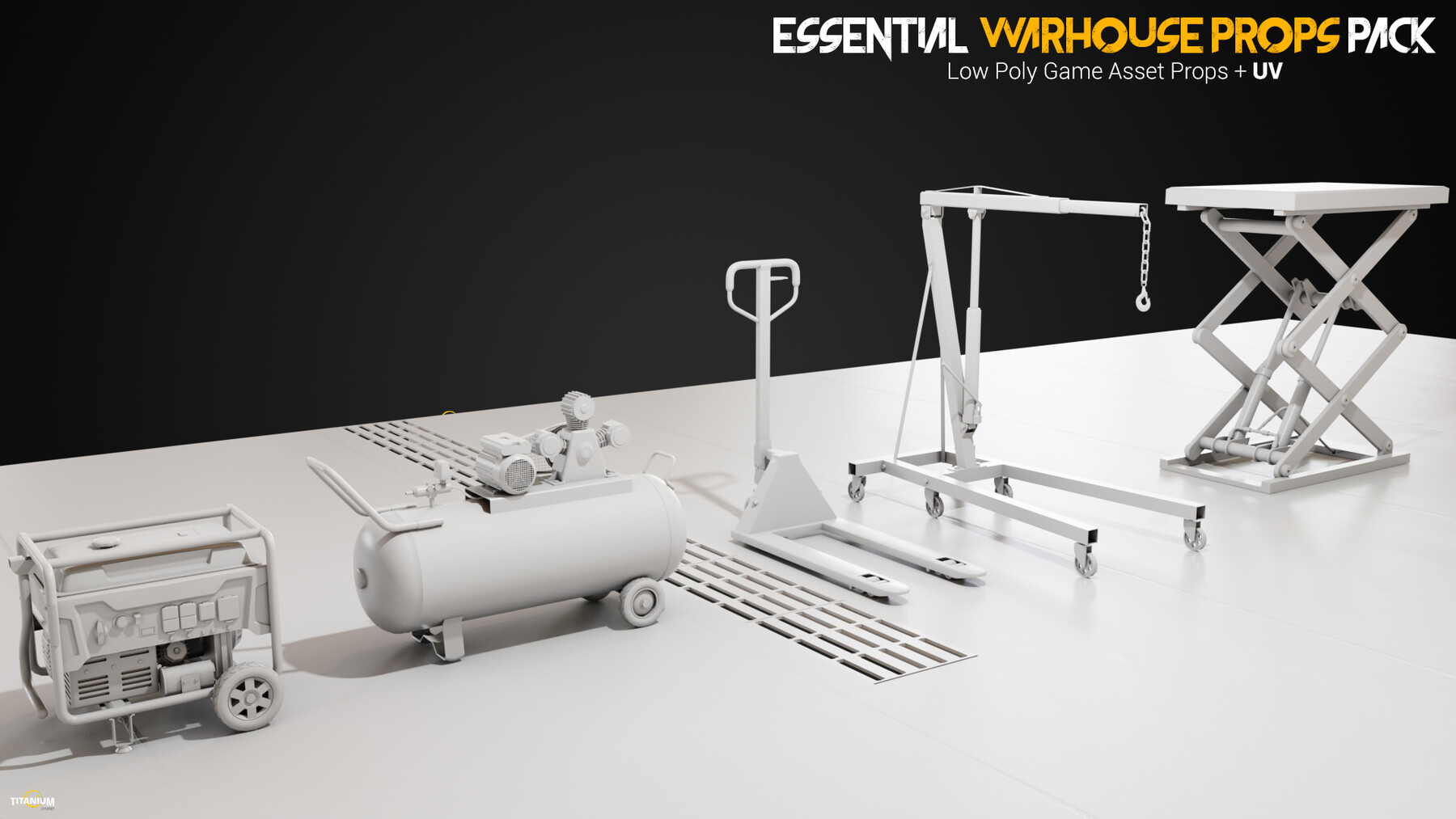 ArtStation - Essential Warhouse Props Kitbash Pack | Game Assets