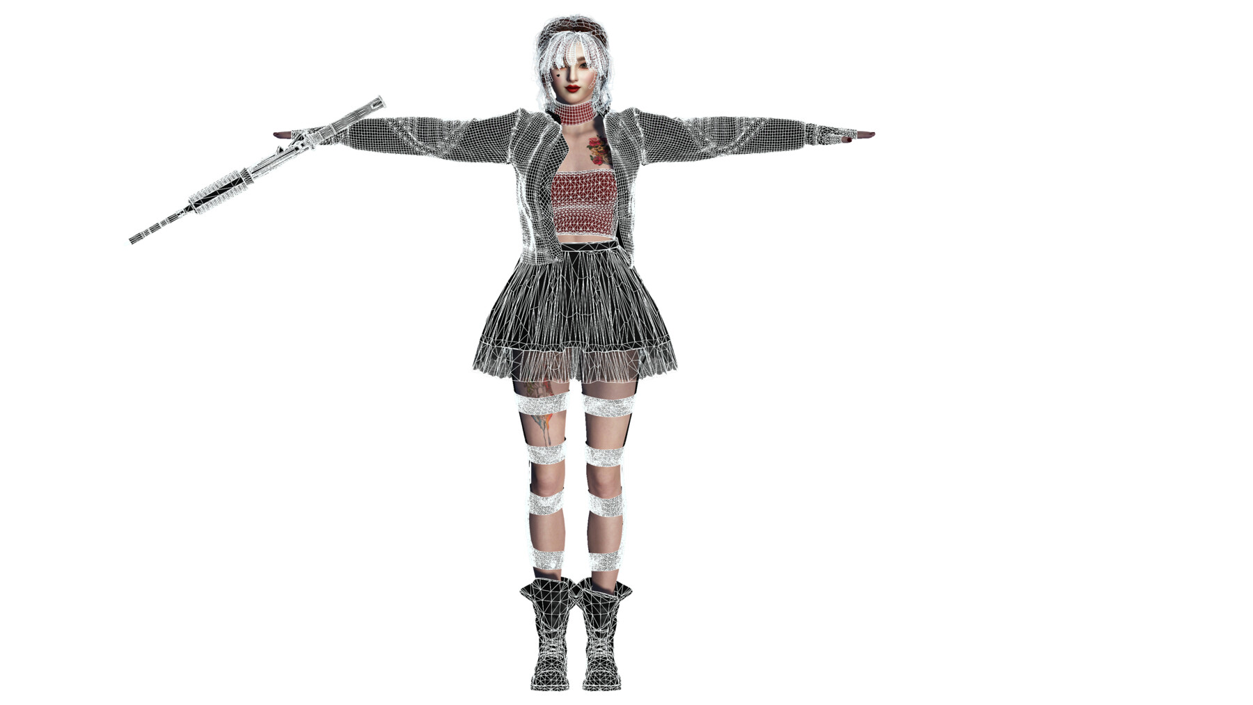 ArtStation - 3D AAA Realistic Female Character - Biker Girl | Game Assets