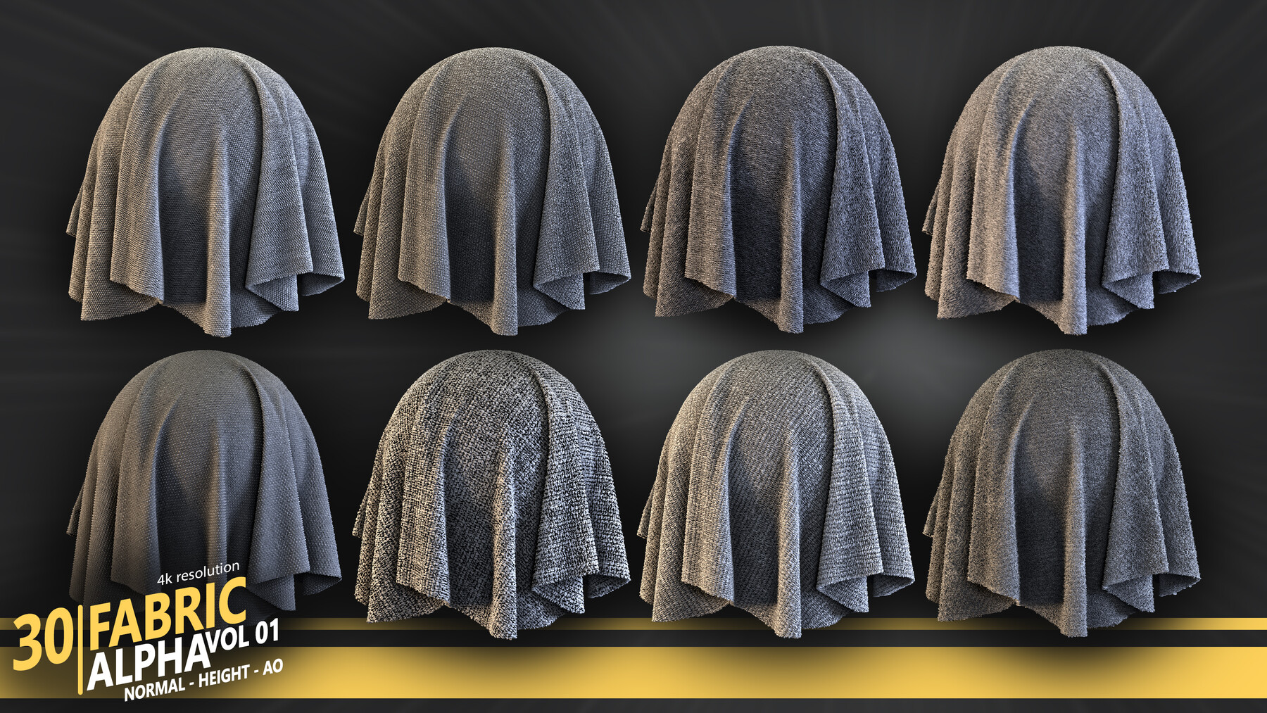 ArtStation - 30 Fabric Alpha - VOL 01 | Brushes