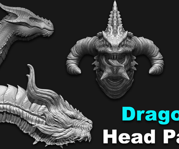 ArtStation - Dragon Head Pack | Game Assets