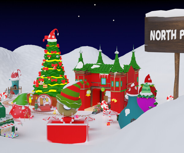 ArtStation - Christmas Environment Package | Game Assets