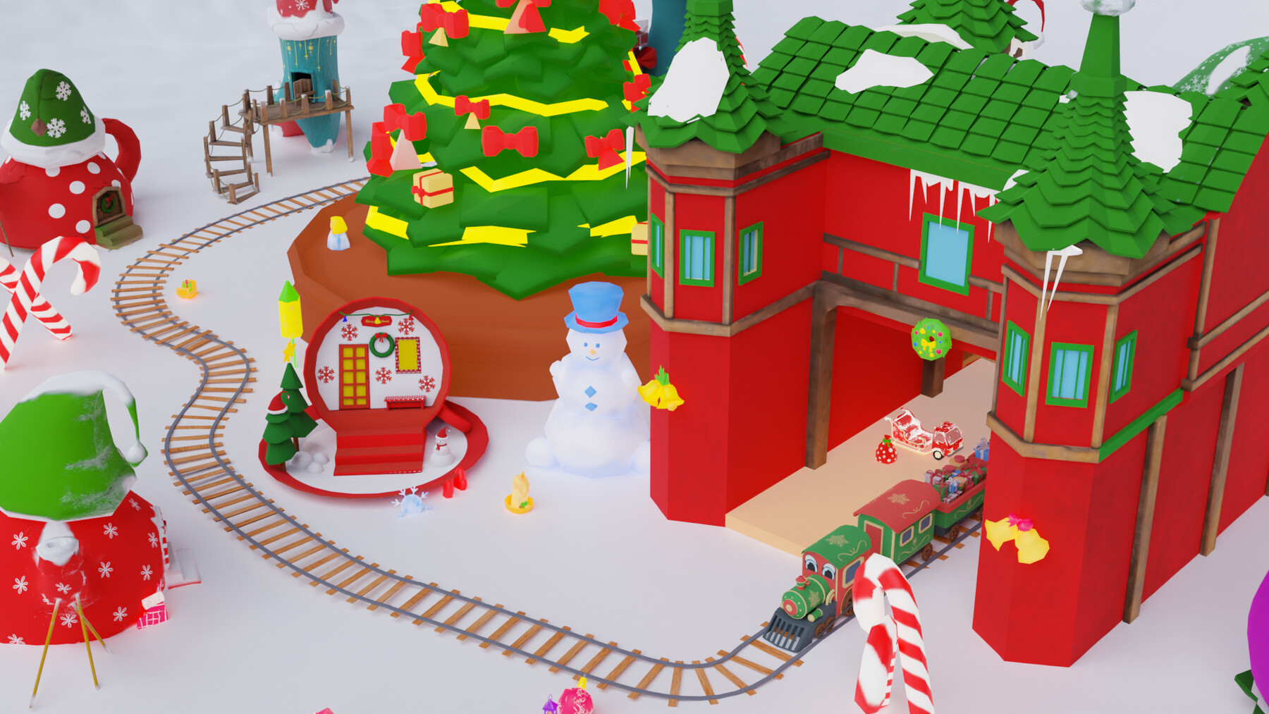 ArtStation - Christmas Environment Package | Game Assets