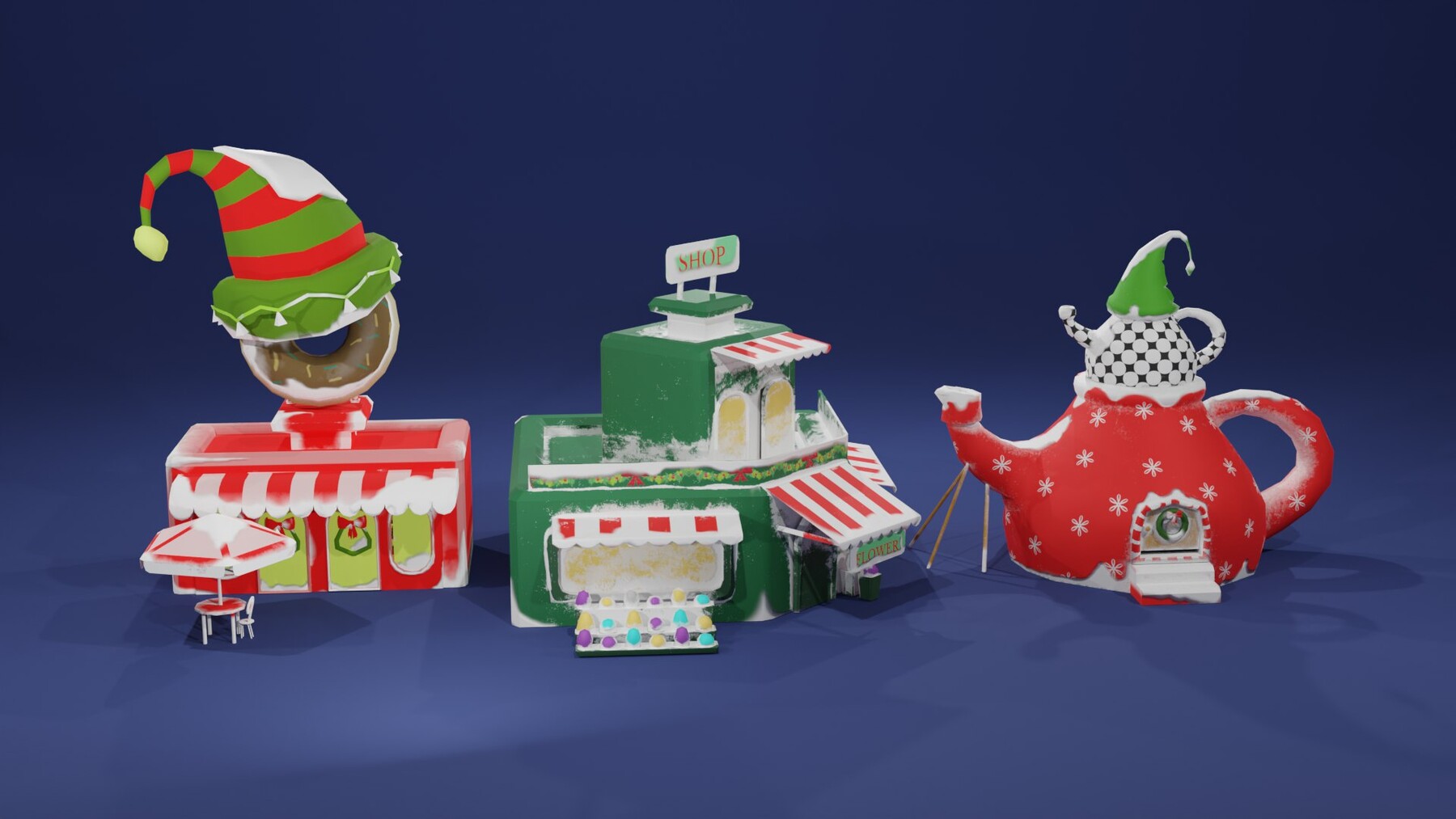 ArtStation - Christmas Environment Package | Game Assets