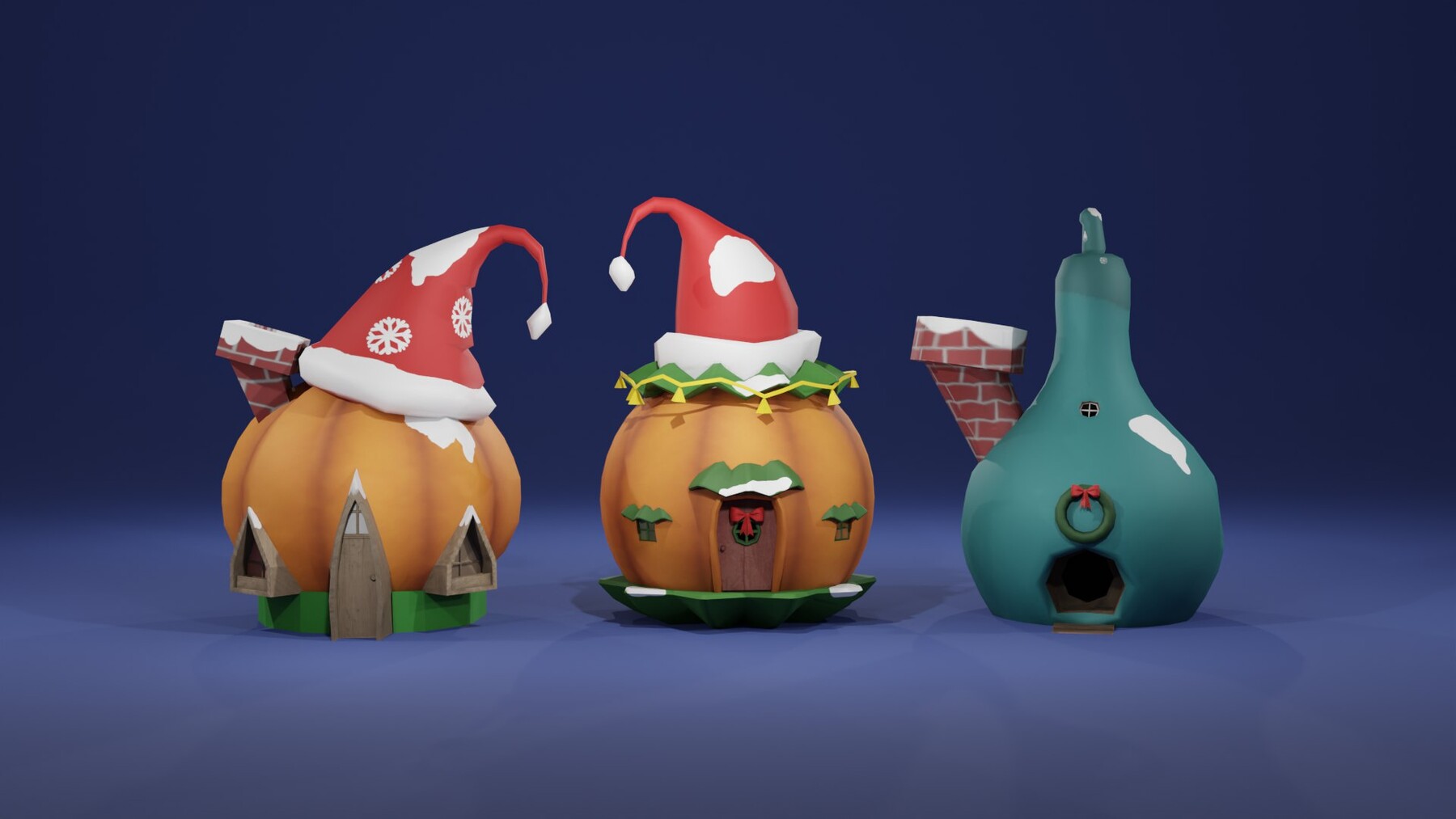 ArtStation - Christmas Environment Package | Game Assets
