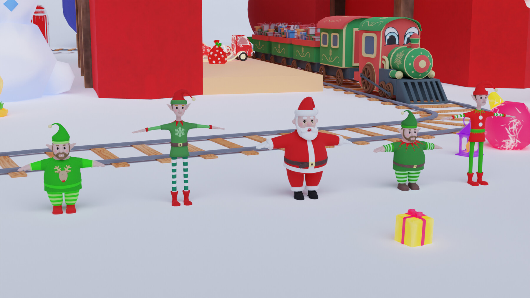 ArtStation - Christmas City FULL package | Game Assets