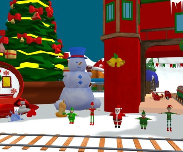 ArtStation - Christmas City FULL package | Game Assets