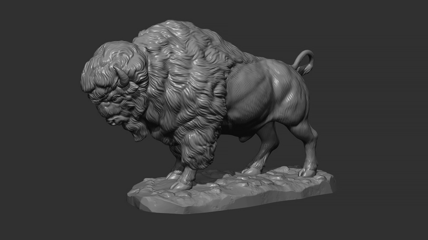 ArtStation - Bison butting | Resources