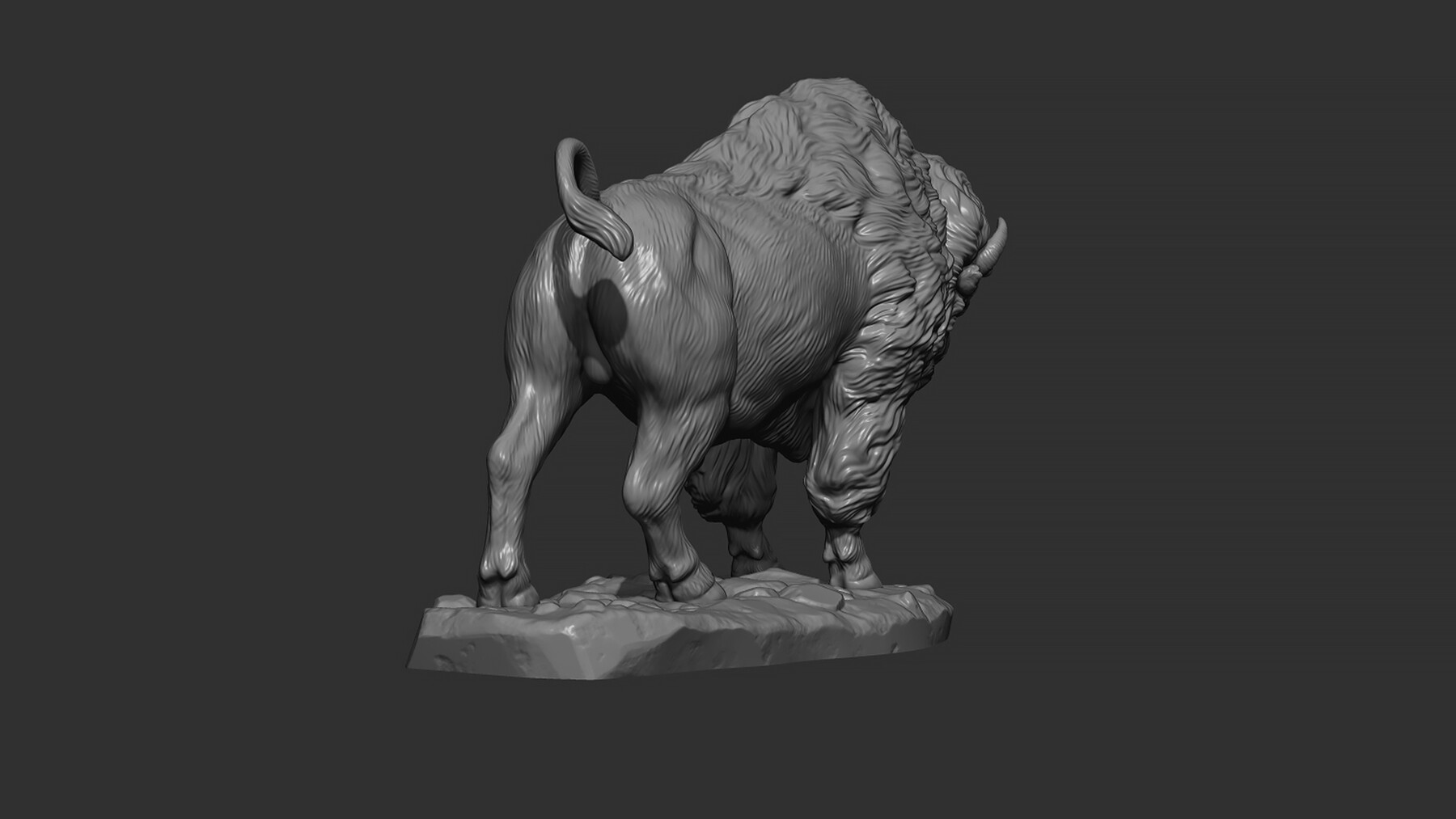 ArtStation - Bison butting | Resources