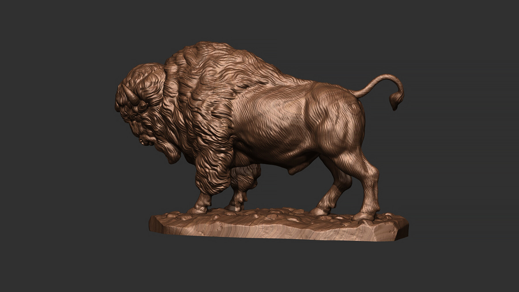 ArtStation - Bison butting | Resources