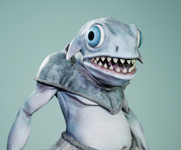 ArtStation - Gecko warrior | Game Assets