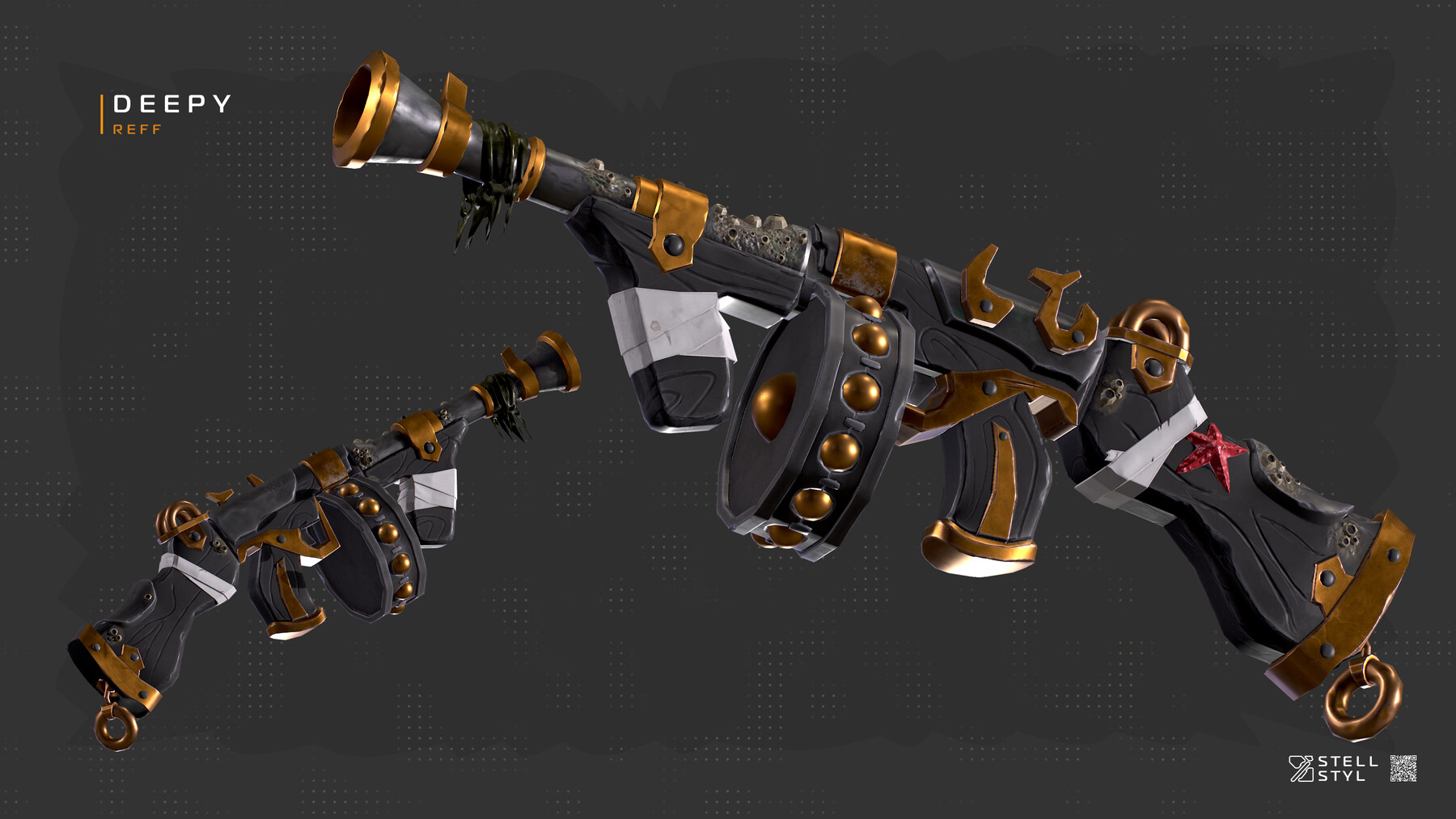 ArtStation - DEEPY | STELL STYL STYLIZED GUN | Game Assets