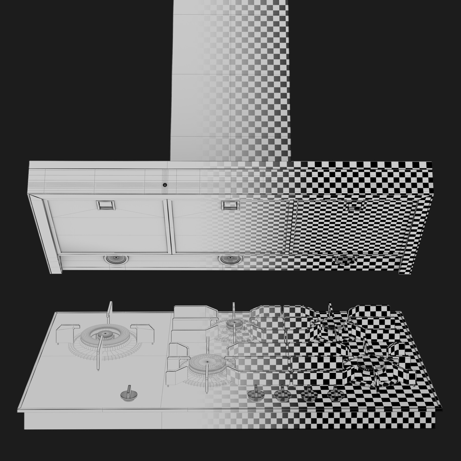 ArtStation - Miele Appliances Collection Vol 1 _Gas Cooktop and Hood ...