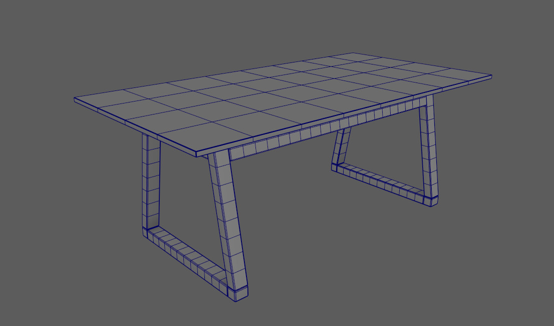 ArtStation - Dining Table 001 | Resources