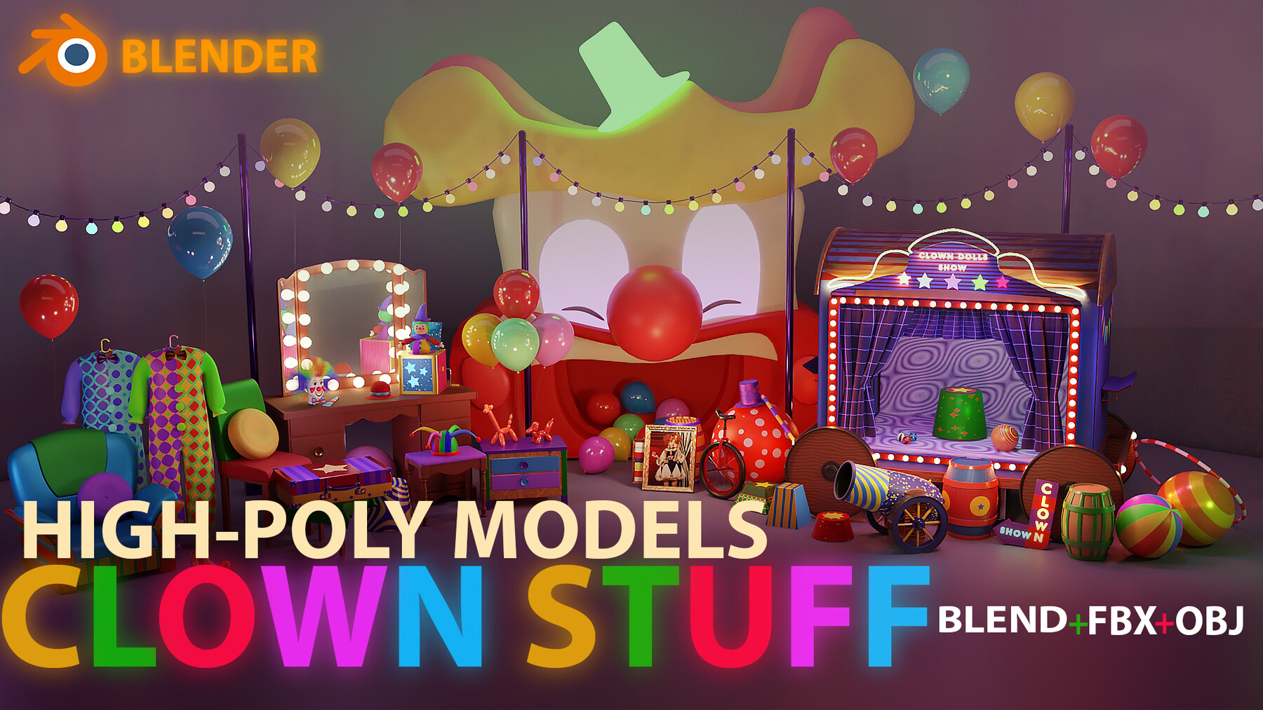 ArtStation - Clown Stuff | Game Assets