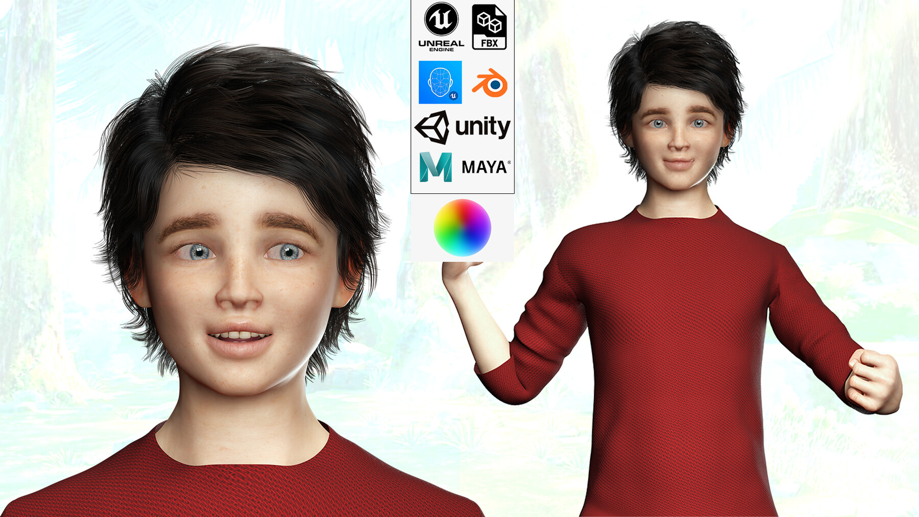 ArtStation - Realistic Boy Child | Game Assets