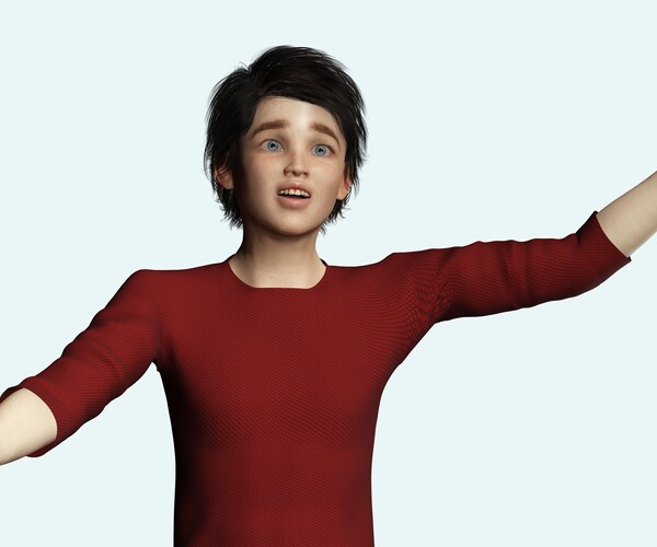 ArtStation - Realistic Boy Child | Game Assets