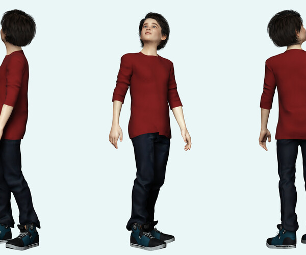 ArtStation - Realistic Boy Child | Game Assets