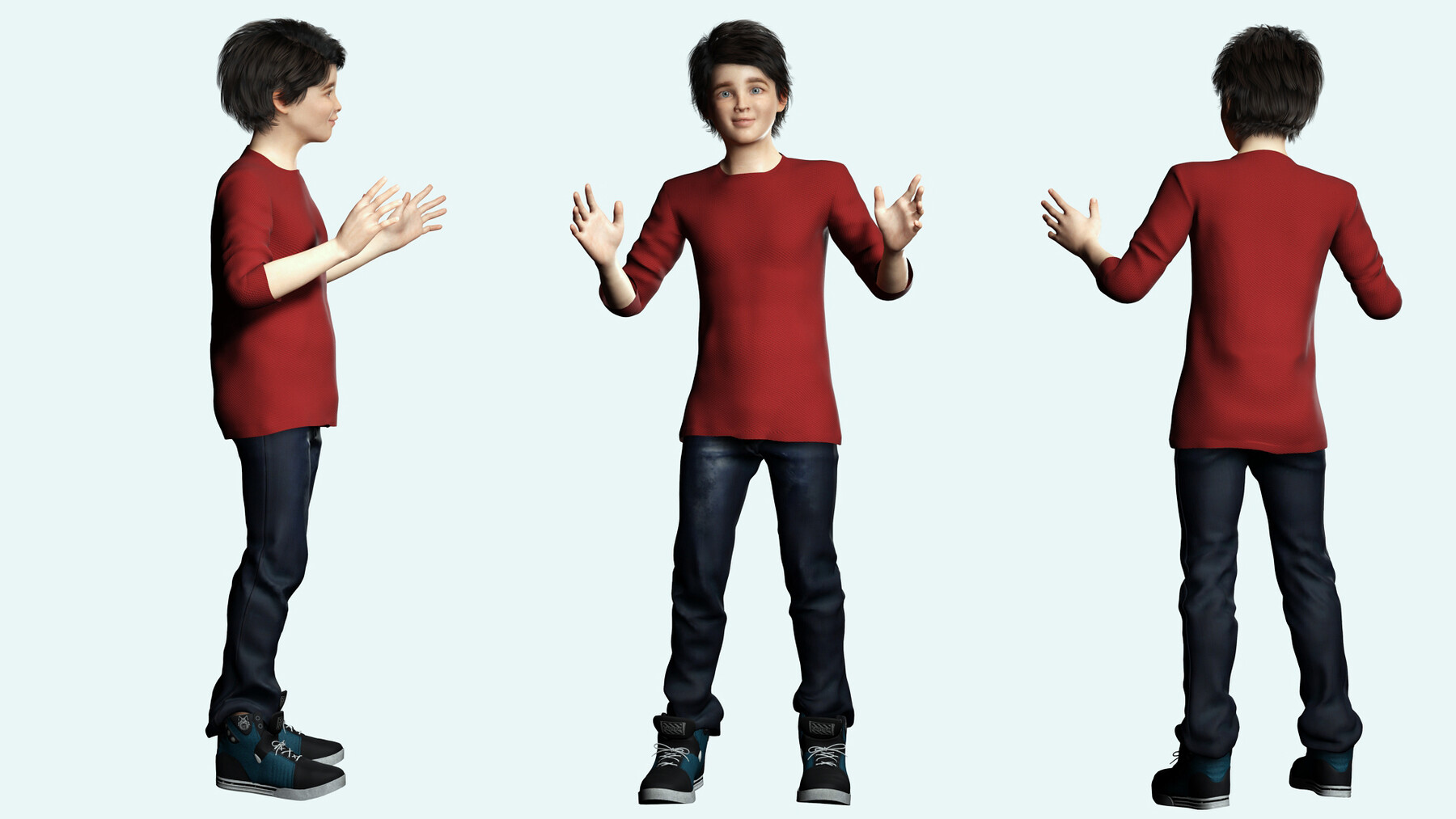 ArtStation - Realistic Boy Child | Game Assets